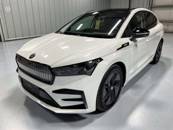 Balts Skoda Enyaq 2023 Viļņa, ar dzinēja tilpumu 0.00 L un nobraukumu 124 tūkst. km par 30900 €, foto 1 vietnē AUTOMOTO.COM.LV