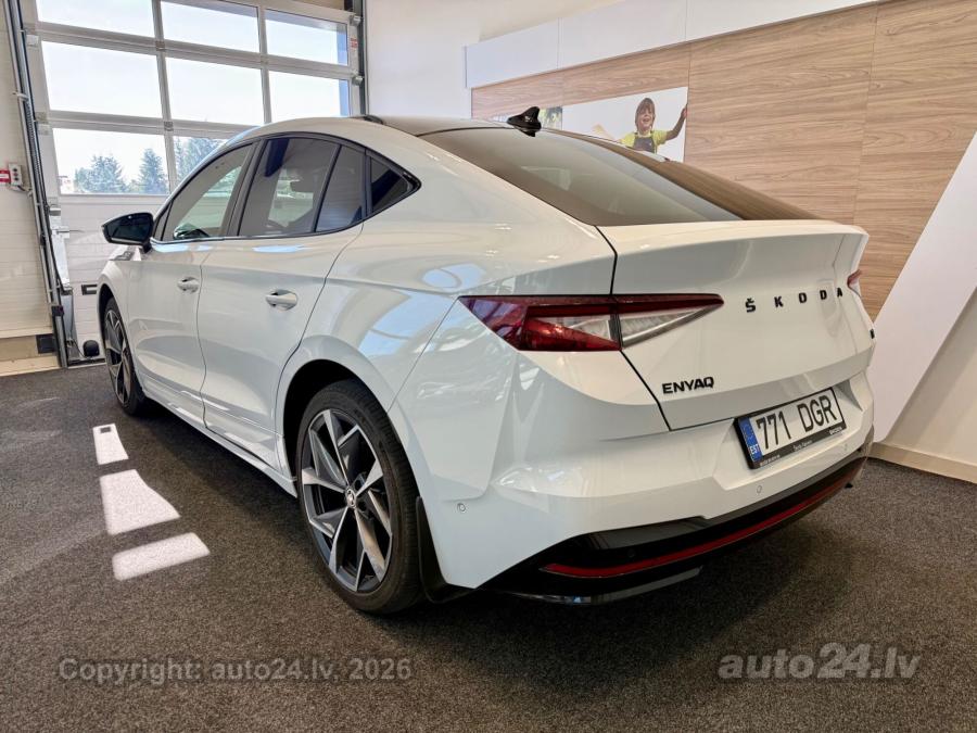 Balts Skoda Enyaq 2023 Rakvere, ar dzinēja tilpumu 0.00 L un nobraukumu 77 tūkst. km par 45996 €, foto 3 vietnē AUTOMOTO.COM.LV