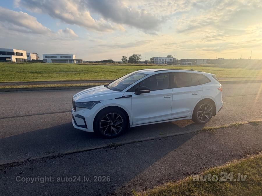 Белый Шкода Enyaq 2022 в Таллин, объемом двигателя 0.00 л и пробегом 45 тыс. км за 39900 €, фото 5 на AUTOMOTO.COM.LV
