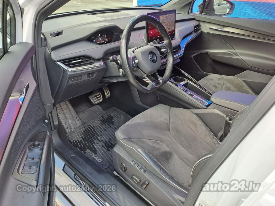 White Skoda Enyaq 2022 in Tartu, with an engine capacity of 0.00 L and mileage of 106 thousand km for 29900 €, photo 5 on AUTOMOTO.COM.LV