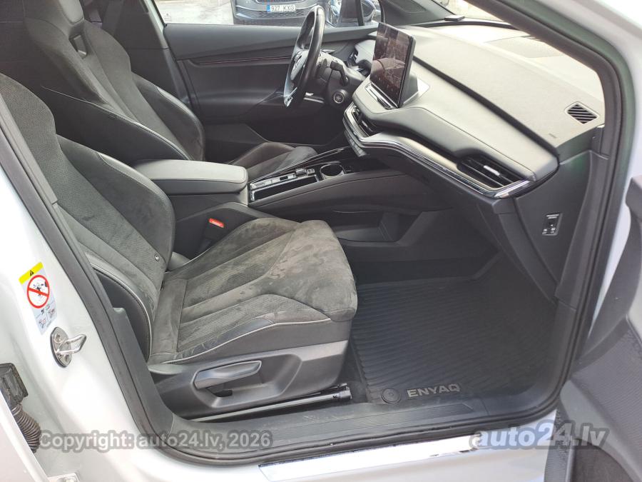 White Skoda Enyaq 2022 in Tartu, with an engine capacity of 0.00 L and mileage of 106 thousand km for 29900 €, photo 6 on AUTOMOTO.COM.LV