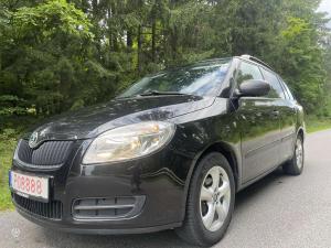 Black Skoda Fabia 2010 in Vilnius, with an engine capacity of 1.42 L and mileage of 363 thousand km for 1699 €, photo  on AUTOMOTO.COM.LV