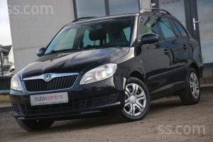 Black Skoda Fabia 2012 in Tukums, with an engine capacity of 1.60 L and mileage of 216 thousand km for 3568 €, photo  on AUTOMOTO.COM.LV