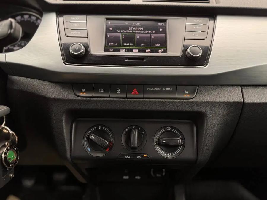 Black Skoda Fabia 2017 in Riga, with an engine capacity of 1.40 L and mileage of 185 thousand km for 5600 €, photo 9 on AUTOMOTO.COM.LV