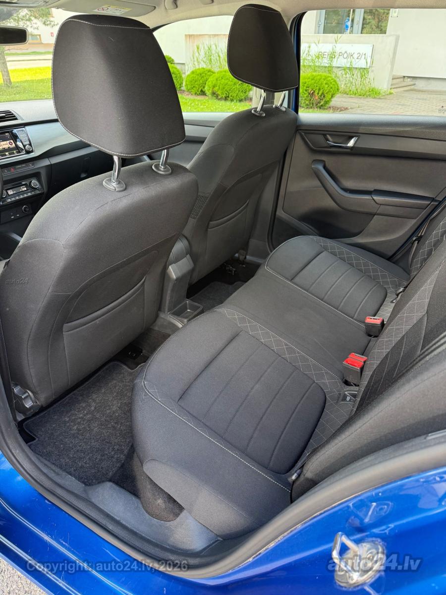 Blue Skoda Fabia 2016 in Tallinn, with an engine capacity of 1.20 L and mileage of 118 thousand km for 9990 €, photo 14 on AUTOMOTO.COM.LV