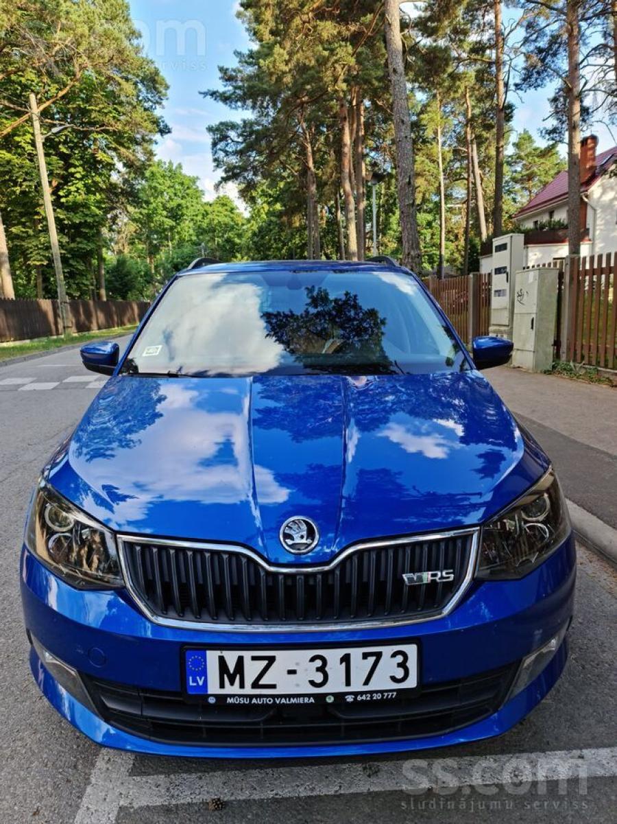 Blue Skoda Fabia 2017 in Riga, with an engine capacity of 1.40 L and mileage of 225 thousand km for 7200 €, photo 2 on AUTOMOTO.COM.LV
