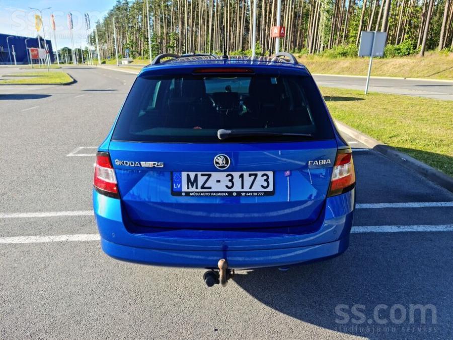 Blue Skoda Fabia 2017 in Riga, with an engine capacity of 1.40 L and mileage of 225 thousand km for 7200 €, photo 6 on AUTOMOTO.COM.LV
