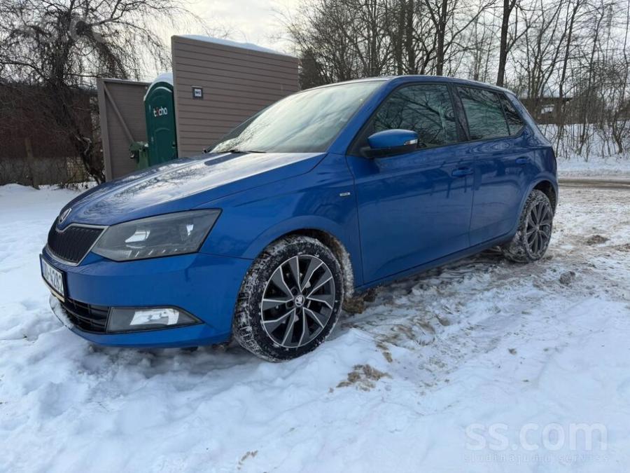 Blue Skoda Fabia 2017 in Riga, with an engine capacity of 1.20 L and mileage of 196 thousand km for 6100 €, photo 1 on AUTOMOTO.COM.LV