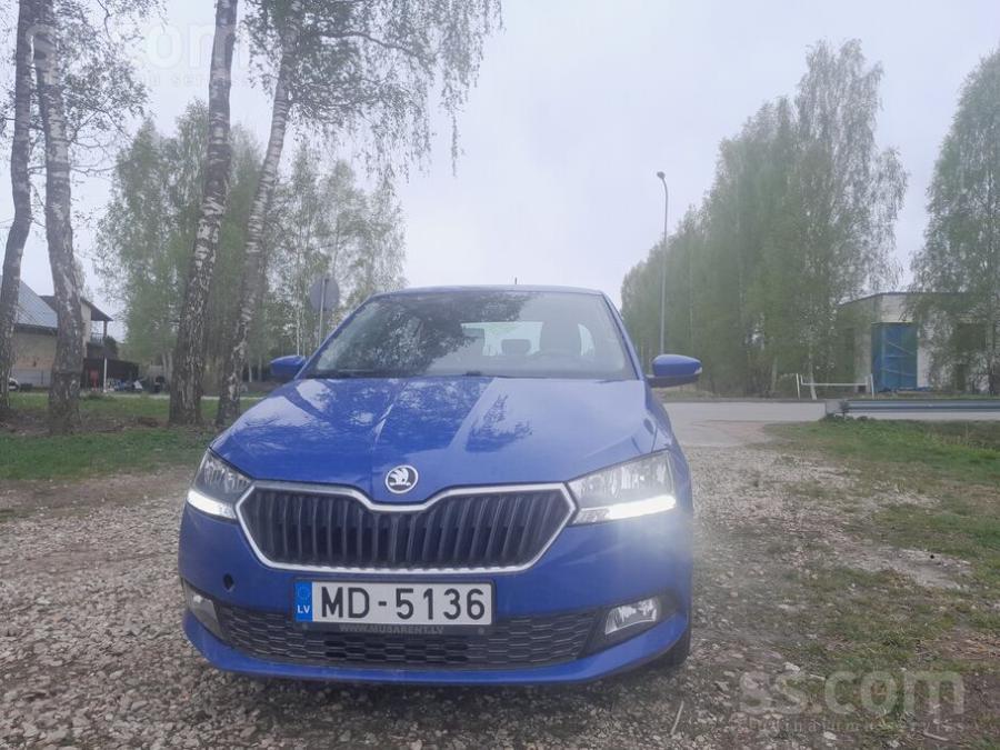 Синий Шкода Фабия 2019 в Рига, объемом двигателя 1.00 л и пробегом 90 тыс. км за 7900 €, фото 1 на AUTOMOTO.COM.LV