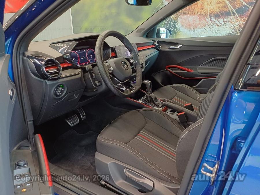 Blue Skoda Fabia 2024 in Tallinn, with an engine capacity of 1.50 L and mileage of 29 thousand km for 21900 €, photo 8 on AUTOMOTO.COM.LV
