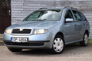Blue Skoda Fabia 2004 in Valmiera, with an engine capacity of 1.20 L and mileage of 301 thousand km for 1590 €, photo  on AUTOMOTO.COM.LV