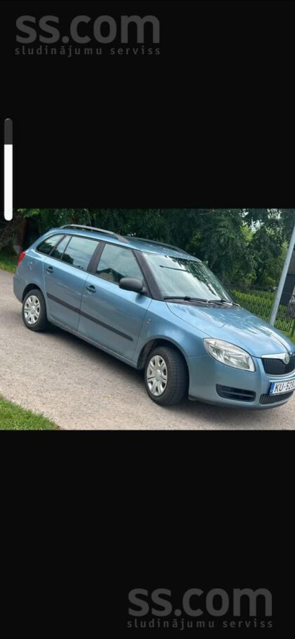 Blue Skoda Fabia 2008 in Riga, with an engine capacity of 1.20 L and mileage of 238 thousand km for 1050 €, photo 2 on AUTOMOTO.COM.LV