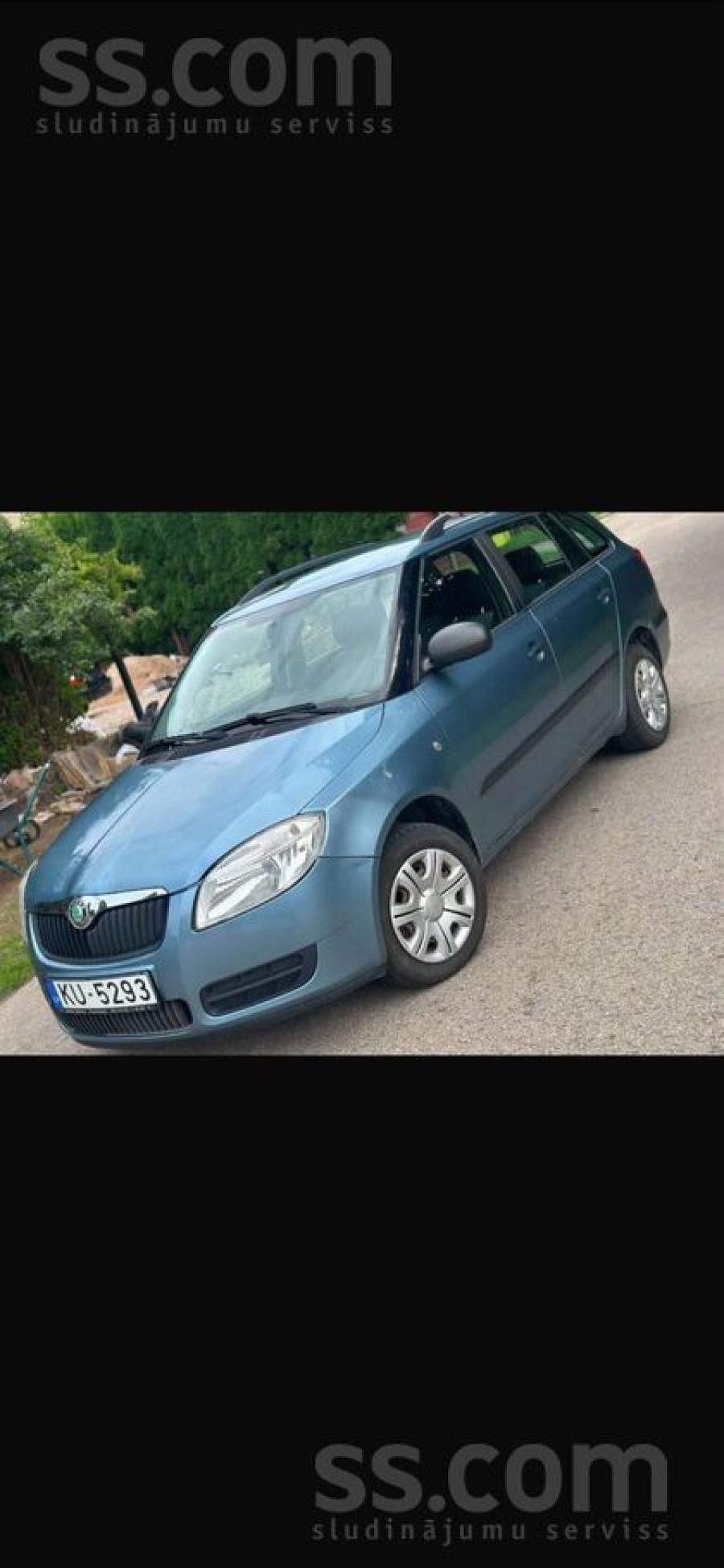 Blue Skoda Fabia 2008 in Riga, with an engine capacity of 1.20 L and mileage of 238 thousand km for 1050 €, photo 6 on AUTOMOTO.COM.LV