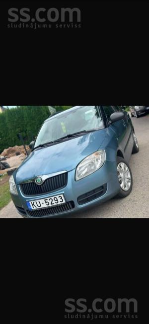 Blue Skoda Fabia 2008 in Riga, with an engine capacity of 1.20 L and mileage of 235 thousand km for 850 €, photo 8 on AUTOMOTO.COM.LV