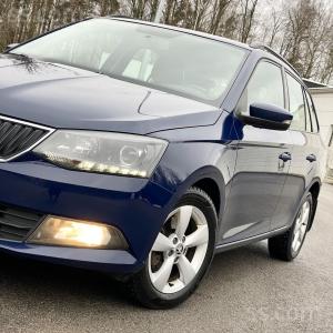 Blue Skoda Fabia 2015 in Jelgava, with an engine capacity of 1.20 L and mileage of 0 thousand km for 5750 €, photo 2 on AUTOMOTO.COM.LV