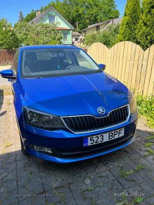 Blue Skoda Fabia 2015 in Viljandi, with an engine capacity of 1.20 L and mileage of 64 thousand km for 9200 €, photo  on AUTOMOTO.COM.LV