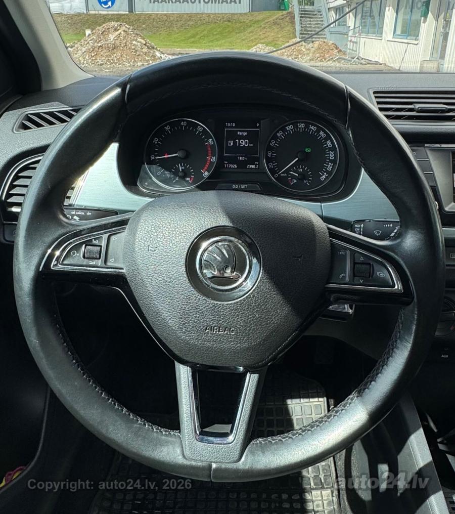 Blue Skoda Fabia 2015 in Tallinn, with an engine capacity of 1.20 L and mileage of 117 thousand km for 8399 €, photo 9 on AUTOMOTO.COM.LV