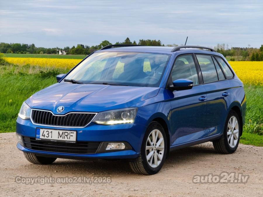 Zils Skoda Fabia 2017 Tallina, ar dzinēja tilpumu 1.20 L un nobraukumu 134 tūkst. km par 8300 €, foto 1 vietnē AUTOMOTO.COM.LV