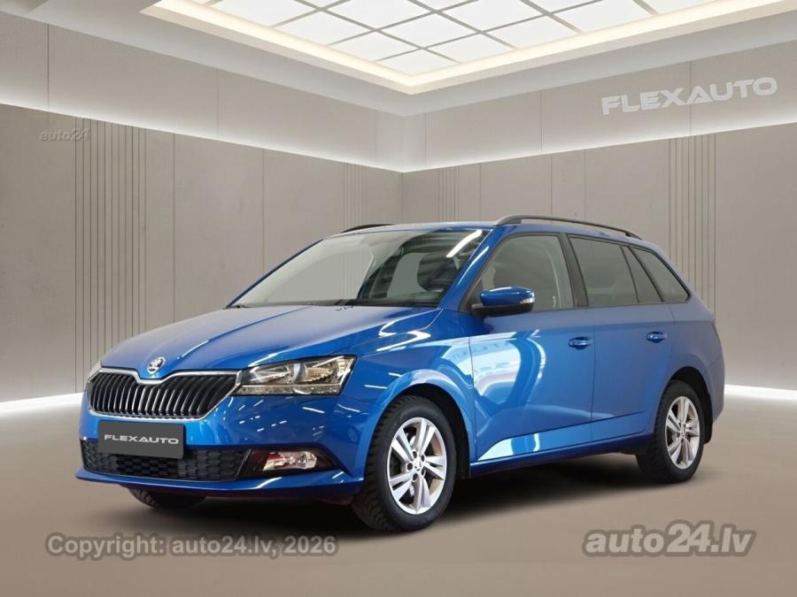 Blue Skoda Fabia 2018 in Tallinn, with an engine capacity of 1.00 L and mileage of 73 thousand km for 10890 €, photo 1 on AUTOMOTO.COM.LV