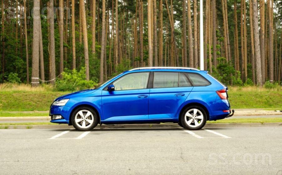 Blue Skoda Fabia 2019 in Riga, with an engine capacity of 1.00 L and mileage of 169 thousand km for 8590 €, photo 5 on AUTOMOTO.COM.LV