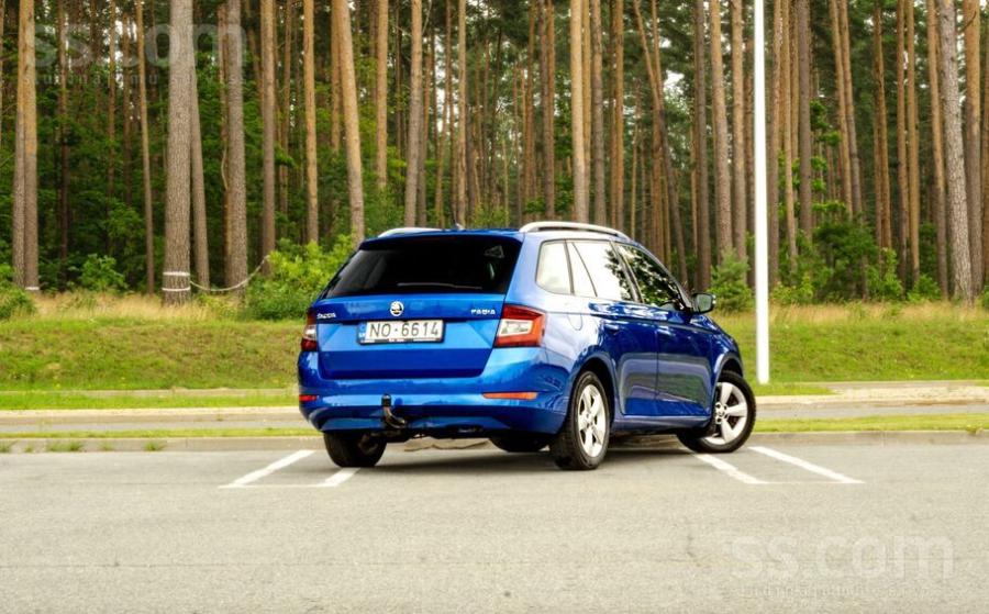 Blue Skoda Fabia 2019 in Riga, with an engine capacity of 1.00 L and mileage of 169 thousand km for 8590 €, photo 6 on AUTOMOTO.COM.LV