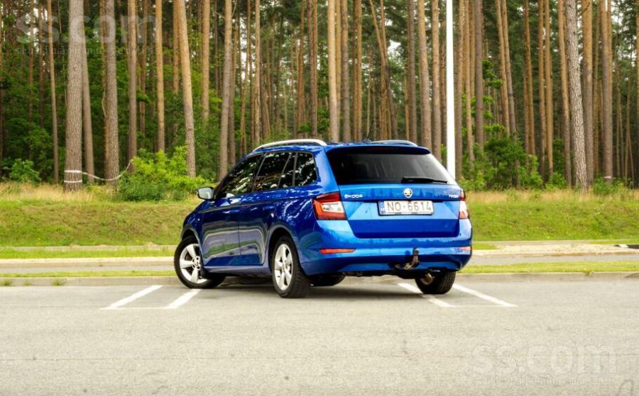 Blue Skoda Fabia 2019 in Riga, with an engine capacity of 1.00 L and mileage of 169 thousand km for 8590 €, photo 8 on AUTOMOTO.COM.LV
