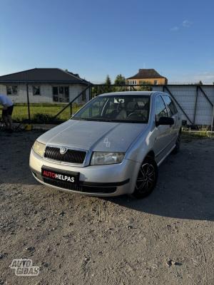 Pelēks Skoda Fabia 2002 Klaipėda, ar dzinēja tilpumu 1.40 L un nobraukumu 159 tūkst. km par 699 €, foto  vietnē AUTOMOTO.COM.LV