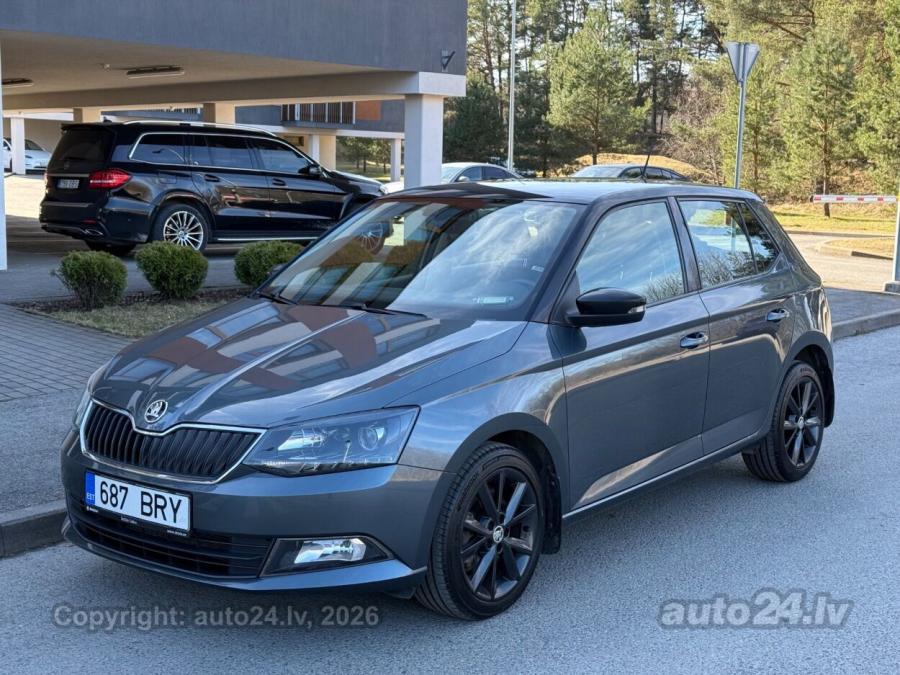 Grey Skoda Fabia 2016 in Tallinn, with an engine capacity of 1.20 L and mileage of 84 thousand km for 9990 €, photo 1 on AUTOMOTO.COM.LV