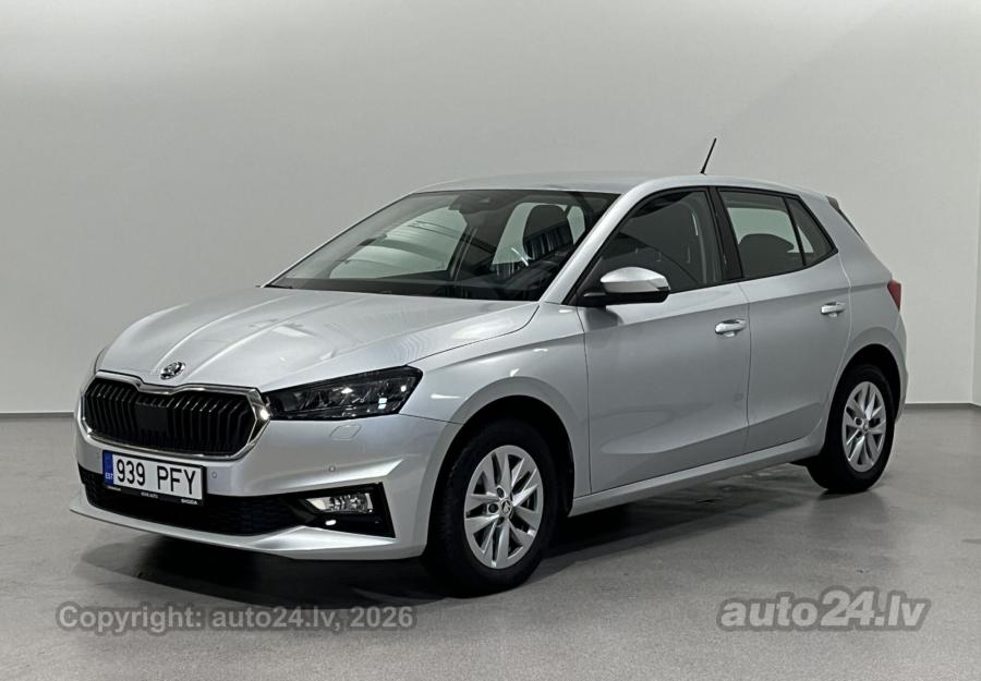 Grey Skoda Fabia 2024 in Tallinn, with an engine capacity of 1.00 L and mileage of 41 thousand km for 16490 €, photo 1 on AUTOMOTO.COM.LV