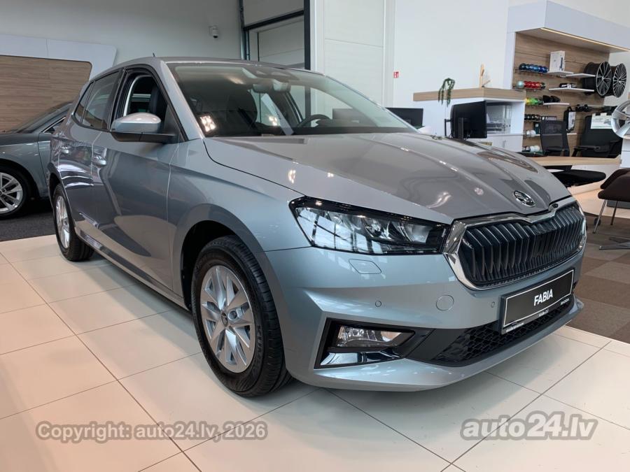 Grey Skoda Fabia 2026 in Rakvere, with an engine capacity of 1.00 L and mileage of 0 thousand km for 21660 €, photo 3 on AUTOMOTO.COM.LV