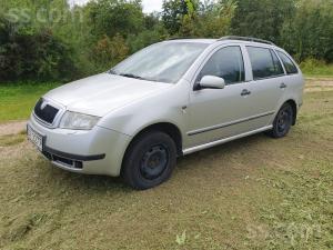 Grey Skoda Fabia 2001 in Riga, with an engine capacity of 1.40 L and mileage of 323 thousand km for 1000 €, photo  on AUTOMOTO.COM.LV