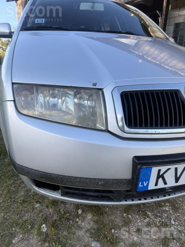Grey Skoda Fabia 2004 in Cesis, with an engine capacity of 1.90 L and mileage of 455 thousand km for 1000 €, photo 9 on AUTOMOTO.COM.LV
