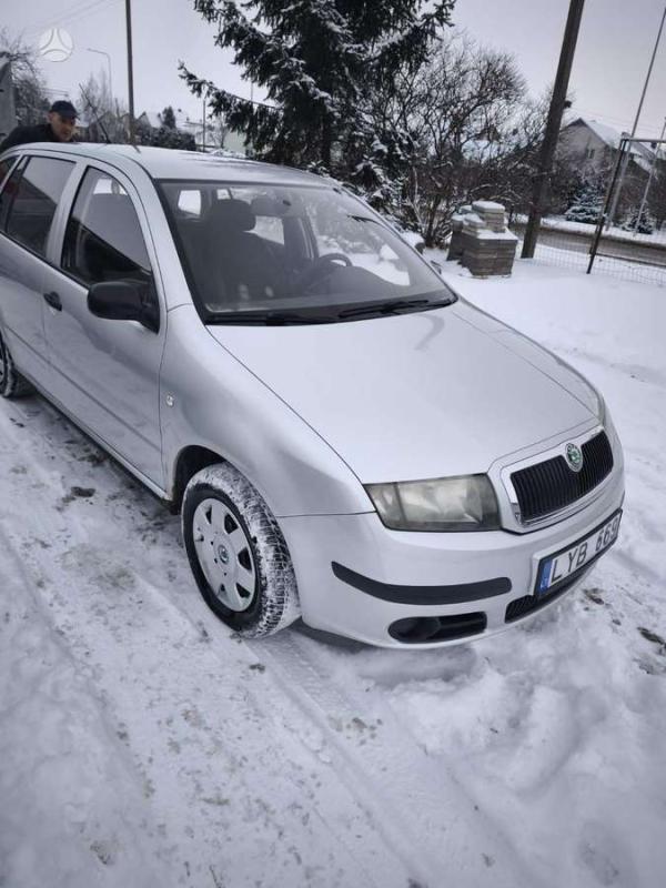 Grey Skoda Fabia 2007 in Marijampole, with an engine capacity of 1.42 L and mileage of 302 thousand km for 950 €, photo 1 on AUTOMOTO.COM.LV