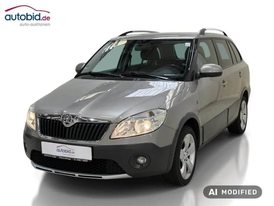 Grey Skoda Fabia 2014 in Limbazi, with an engine capacity of 1.20 L and mileage of 278 thousand km for 5950 €, photo 1 on AUTOMOTO.COM.LV