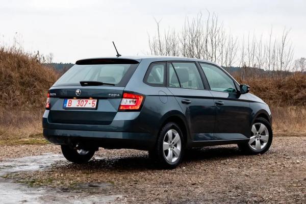 Grey Skoda Fabia 2017 in Riga, with an engine capacity of 1.40 L and mileage of 175 thousand km for 6995 €, photo 4 on AUTOMOTO.COM.LV