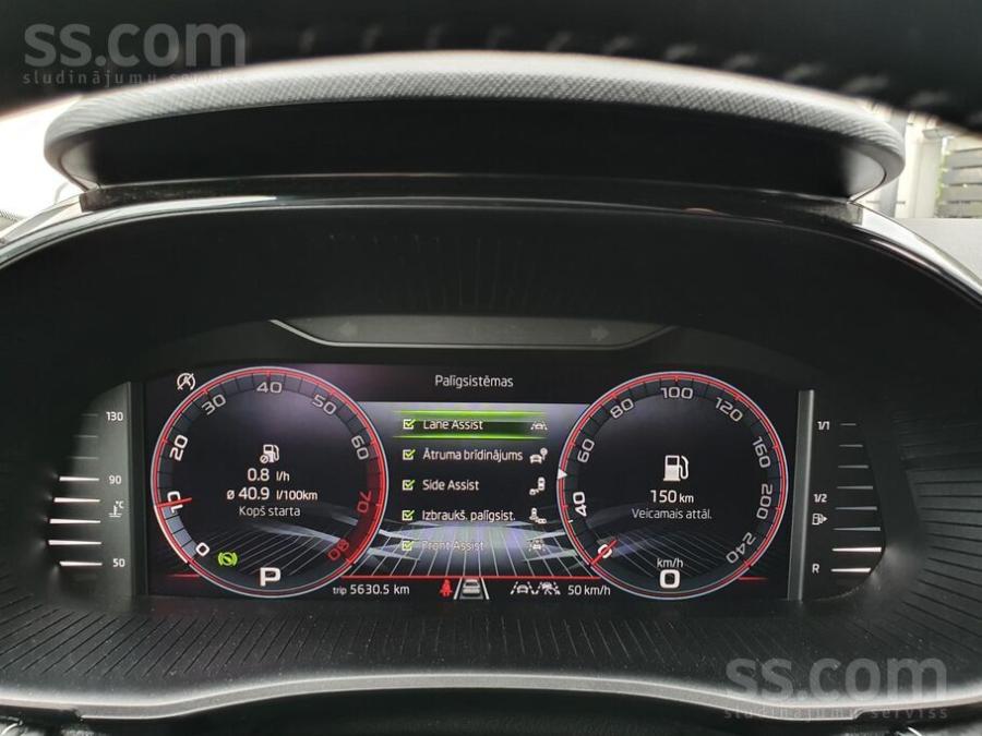 Skoda Fabia 2024 in Riga, with an engine capacity of 1.00 L and mileage of 46 thousand km for 20500 €, photo 14 on AUTOMOTO.COM.LV