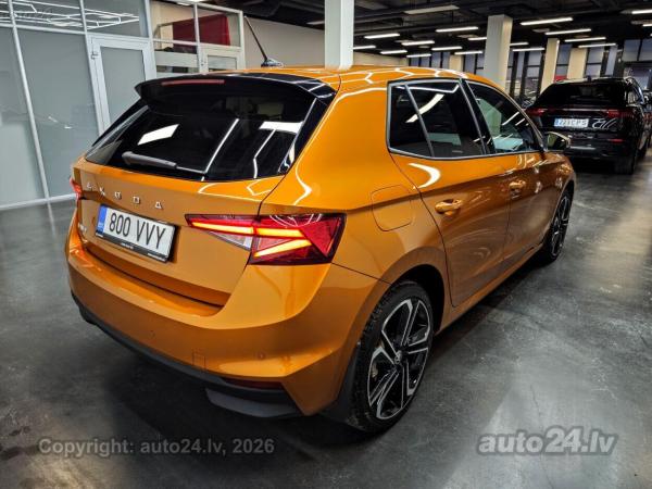 Orange Skoda Fabia 2023 in Tallinn, with an engine capacity of 1.50 L and mileage of 35 thousand km for 17990 €, photo 4 on AUTOMOTO.COM.LV