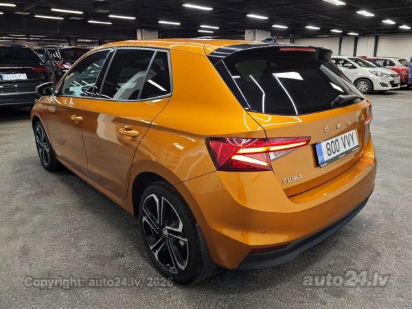 Orange Skoda Fabia 2023 in Tallinn, with an engine capacity of 1.50 L and mileage of 35 thousand km for 17990 €, photo 5 on AUTOMOTO.COM.LV