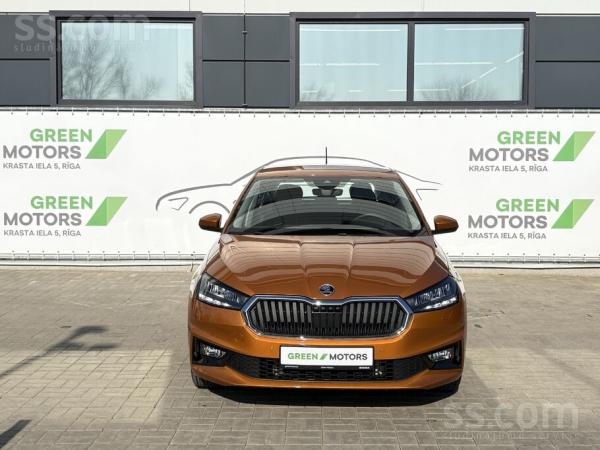 Orange Skoda Fabia 2025 in Riga, with an engine capacity of 1.00 L and mileage of 3 thousand km for 20300 €, photo 7 on AUTOMOTO.COM.LV