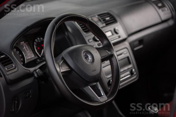 Red Skoda Fabia 2013 in Jelgava, with an engine capacity of 1.60 L and mileage of 233 thousand km for 4390 €, photo 10 on AUTOMOTO.COM.LV