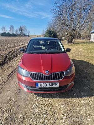 Sarkans Skoda Fabia 2015 Paide, ar dzinēja tilpumu 1.20 L un nobraukumu 142 tūkst. km par 5800 €, foto  vietnē AUTOMOTO.COM.LV
