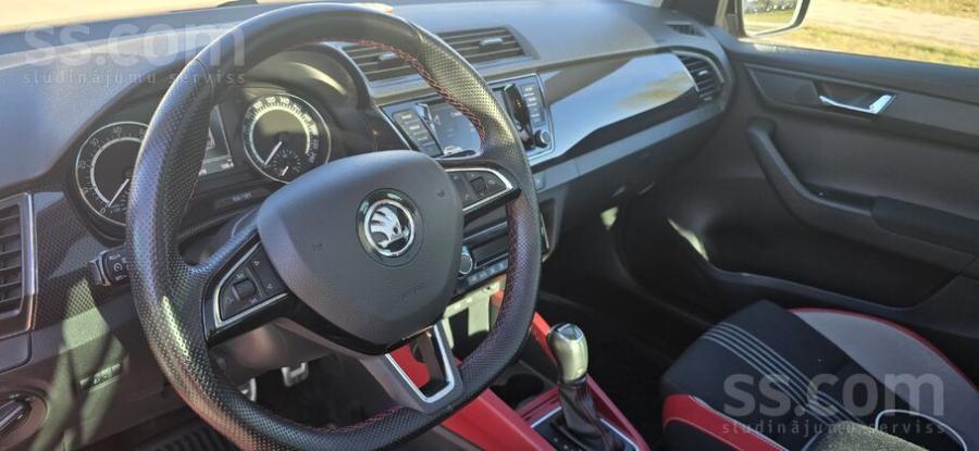 Sarkans Skoda Fabia 2018 Rīga, ar dzinēja tilpumu 1.00 L un nobraukumu 110 tūkst. km par 9500 €, foto 4 vietnē AUTOMOTO.COM.LV