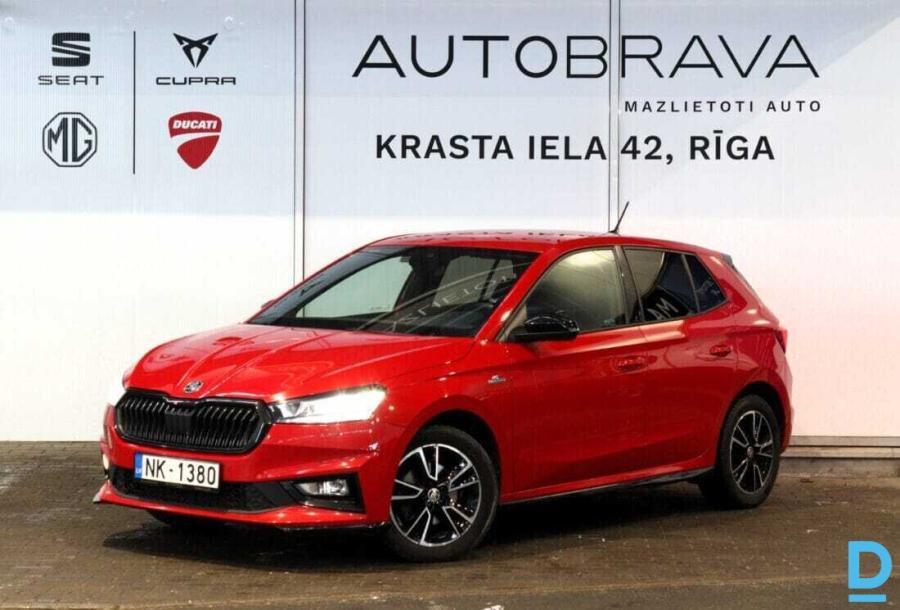 Sarkans Skoda Fabia 2023 Rīga, ar dzinēja tilpumu 1.00 L un nobraukumu 80 tūkst. km par 16490 €, foto 1 vietnē AUTOMOTO.COM.LV