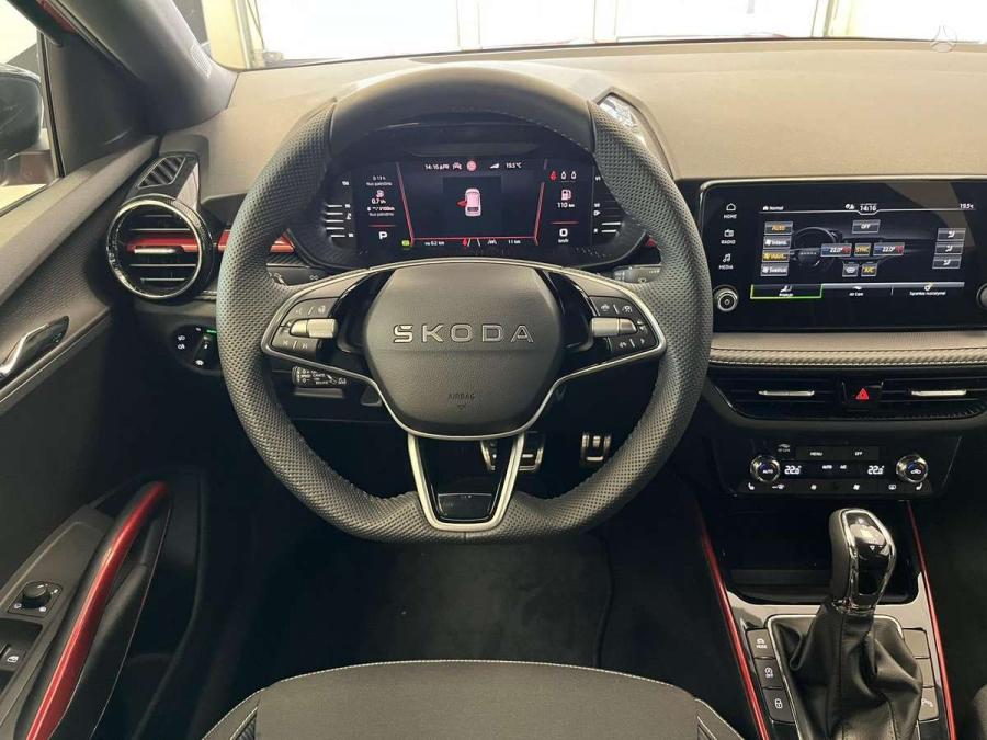 Red Skoda Fabia 2026 in Kaunas, with an engine capacity of 1.00 L and mileage of 5 thousand km for 22900 €, photo 18 on AUTOMOTO.COM.LV