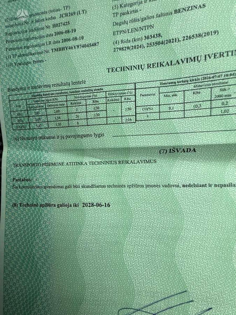 Красный Шкода Фабия 2006 в Каунас, объемом двигателя 1.20 л и пробегом 303 тыс. км за 850 €, фото 10 на AUTOMOTO.COM.LV