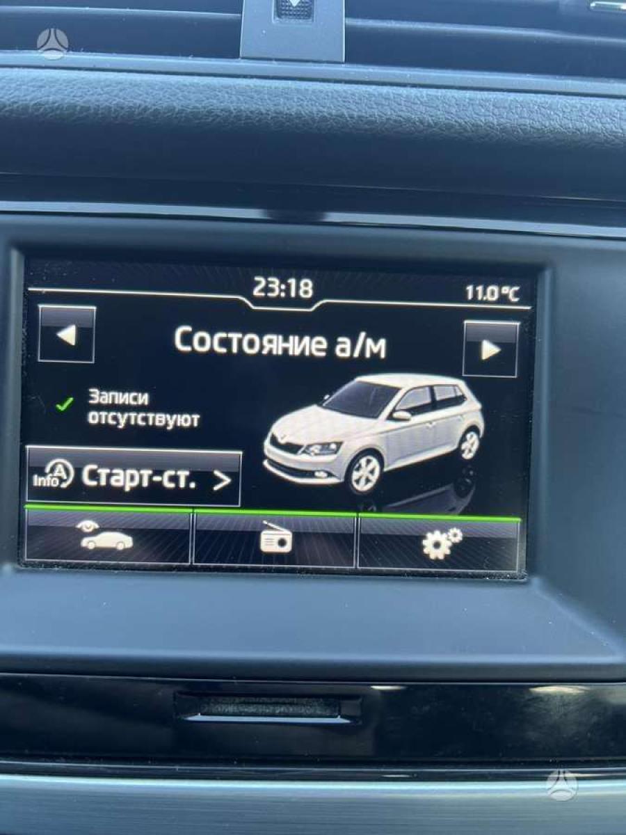 Белый Шкода Фабия 2015 в Каунас, объемом двигателя 1.42 л и пробегом 270 тыс. км за 4350 €, фото 19 на AUTOMOTO.COM.LV