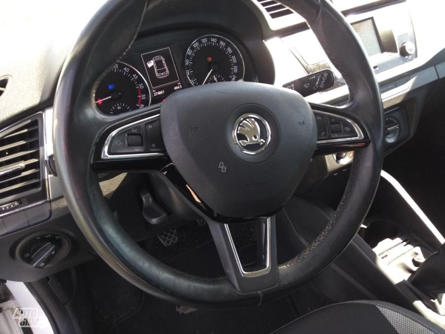 White Skoda Fabia 2016 in Vilkaviskis, with an engine capacity of 1.40 L and mileage of 270 thousand km for 4550 €, photo 15 on AUTOMOTO.COM.LV