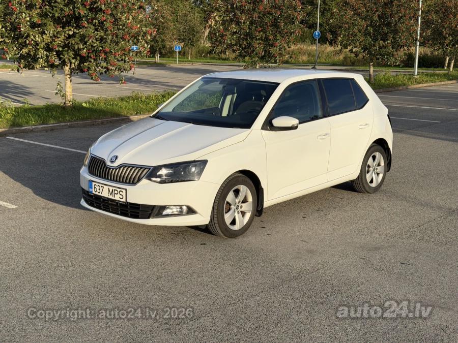 White Skoda Fabia 2016 in Tallinn, with an engine capacity of 1.20 L and mileage of 75 thousand km for 8900 €, photo 1 on AUTOMOTO.COM.LV