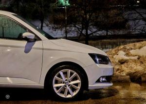 White Skoda Fabia 2017 in Vilnius, with an engine capacity of 1.42 L and mileage of 244 thousand km for 5989 €, photo 14 on AUTOMOTO.COM.LV