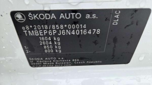 Balts Skoda Fabia 2021 Tauragė, ar dzinēja tilpumu 1.00 L un nobraukumu 175 tūkst. km par 8200 €, foto 11 vietnē AUTOMOTO.COM.LV